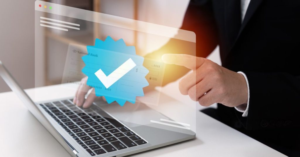 Secure eCheck payment with instant online verification.
